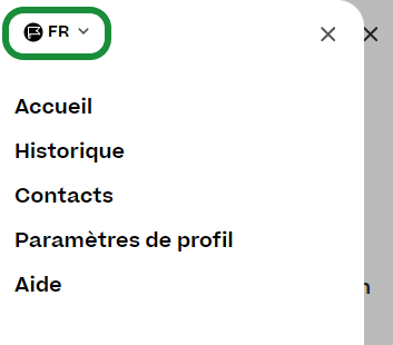 Comment modifier la langue ? – Centre D’Aide: MoneyGram Powered by Ding